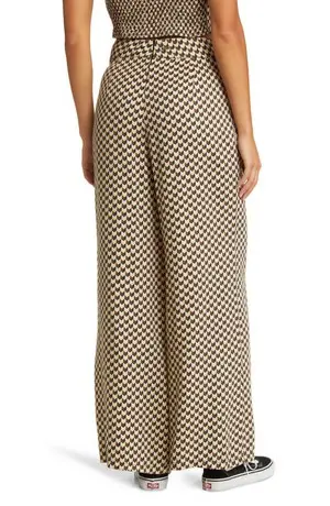Rip Curl Isla Geo Linen Blend Wide Leg Pants