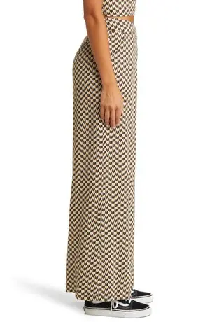 Rip Curl Isla Geo Linen Blend Wide Leg Pants
