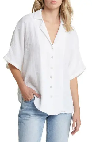 Rip Curl Premium Surf Cotton Gauze Button-up Shirt