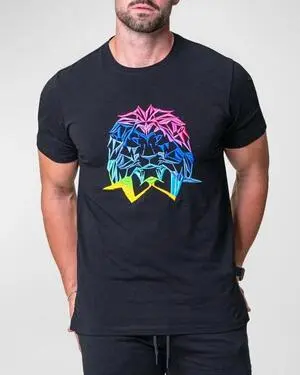 MACEOO Apos;s Neon Embroidered T-shirt - Black