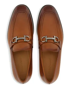 FERRAGAMO Foster Leather Loafers - New Vicuna