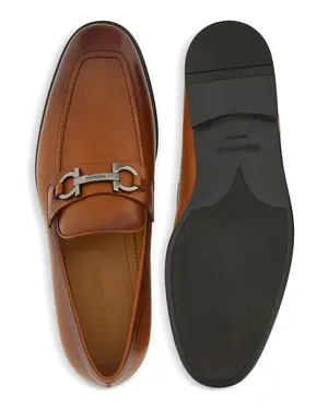 FERRAGAMO Foster Leather Loafers - New Vicuna