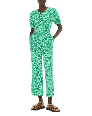 Whistles Smooth Leopard Jemma Jumpsuit