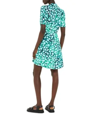 Whistles Rowan Floral Petal Mini Dress
