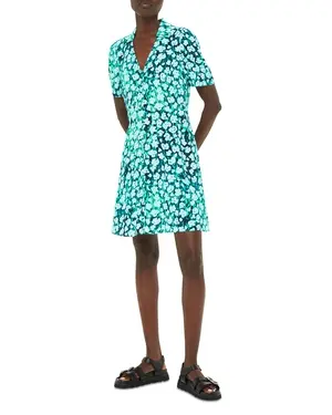 Whistles Rowan Floral Petal Mini Dress