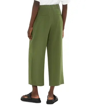 Whistles Jade Side Zip Pants - Khaki