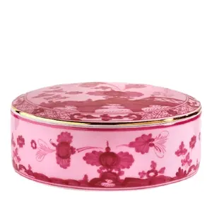 GINORI 1735 Oriente Italiano Round Box With Cover - Pink