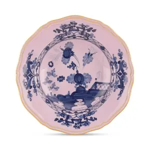 GINORI 1735 Richard Ginori Oriente Italiano Soup Plate Purple