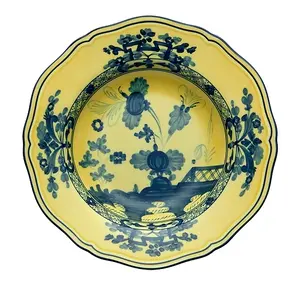 GINORI 1735 Richard Ginori Oriente Italiano Soup Plate Yellow