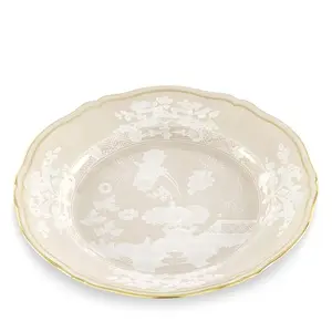 GINORI 1735 Oriente Italiano Flat Dessert Plate - Cream