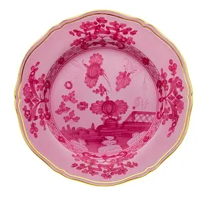 GINORI 1735 Oriente Italiano Flat Dessert Plate - Pink