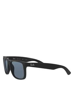 Ray-ban Justin Square Sunglasses - Black/blue Solid