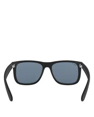 Ray-ban Justin Square Sunglasses - Black/blue Solid