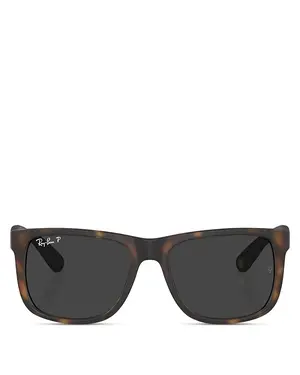 Ray-ban Ray-Ban Justin Square Sunglasses Brown/gray Polarized Solid