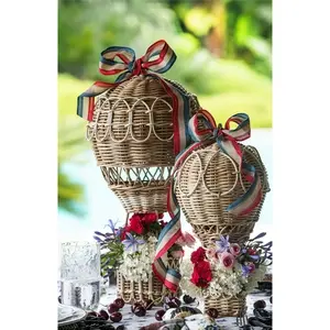 JULISKA Provence Whitewash Large Hot Air Balloon Basket