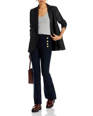 Derek Lam 10 Crosby Robertson Flare Hem Pants - Midnight