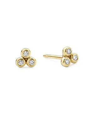 Lagos 18k Ksl Diamond Triangle Stud Earrings - Gold