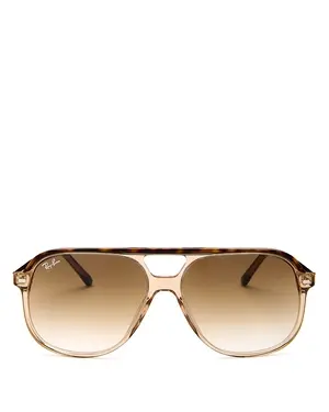 Ray-ban Brow Bar Aviator Sunglasses - Tortoise/brown Gradient