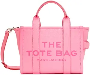 Marc Jacobs Marc Jacobs Pink 'The Leather Small' Tote 691 Fluro Candy