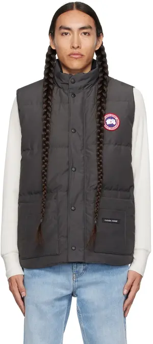 Canada Goose Canada Goose Gray Freestyle Crew Down Vest - Graphite - Graphite