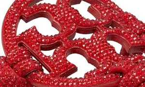 Tory Burch Miller Knotted Pavé Thong Sandal - Ruby