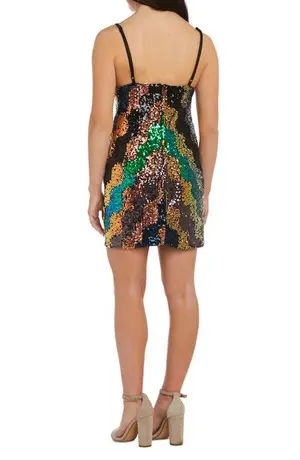MORGAN & CO Sequin Mini Dress