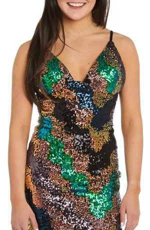 MORGAN & CO Sequin Mini Dress