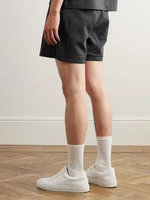 SSAM Straight-leg Silk-blend Shorts