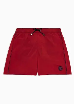 Giorgio Armani Swim Trunks Red