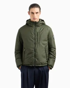 Giorgio Armani Hooded Goose-down Padded Blouson - Green