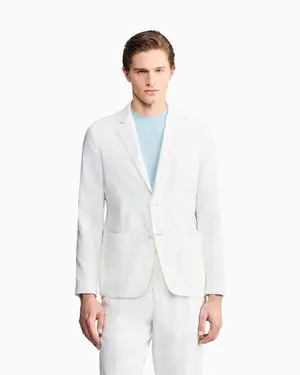 Giorgio Armani Upton Line Single-breasted Jacket - White