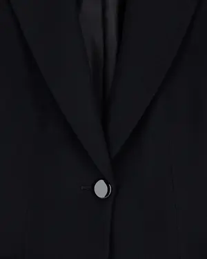 Giorgio Armani Single-breasted Virgin Wool And Cashmere Jacket - Black