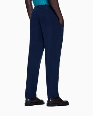 Giorgio Armani Icon Cupro Trousers - Navy Blue