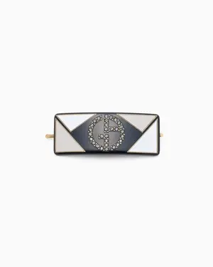 Giorgio Armani Crystal Embellished Hair Clip - Two_tone