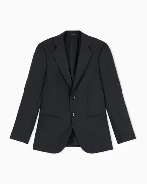 Giorgio Armani George Line Single-breasted Jacket In Cashmere - Black
