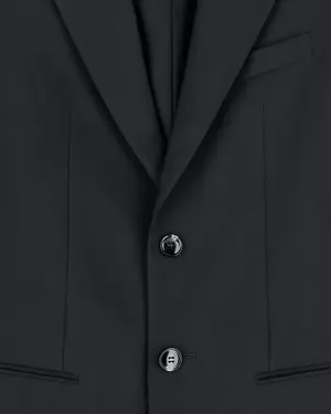 Giorgio Armani George Line Single-breasted Jacket In Cashmere - Black