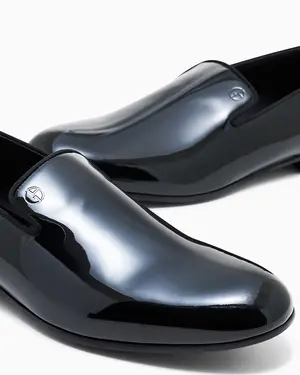 Giorgio Armani Patent Leather Loafers