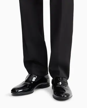 Giorgio Armani Patent Leather Loafers