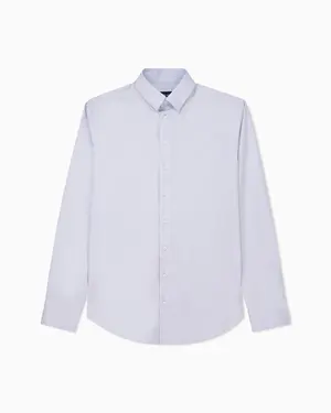 Giorgio Armani Cotton Twill Shirt - Light Blue