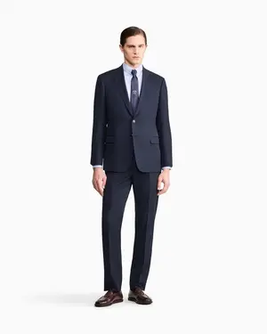 Giorgio Armani Cotton Twill Shirt - Light Blue