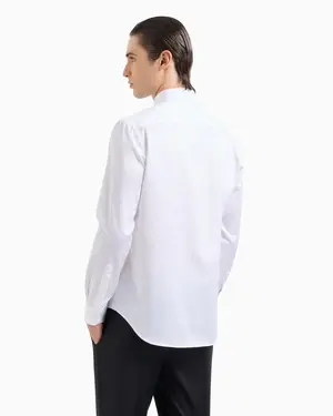 Giorgio Armani Cotton Twill Shirt - White