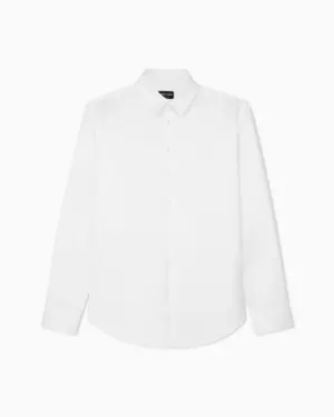 Giorgio Armani Cotton Twill Shirt - White