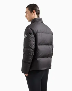 Giorgio Armani Goose-down Padded Bomber Jacket - Black