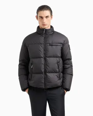 Giorgio Armani Goose-down Padded Bomber Jacket - Black