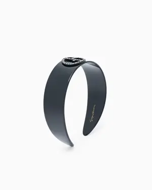 Giorgio Armani Headband With Crystal Logo