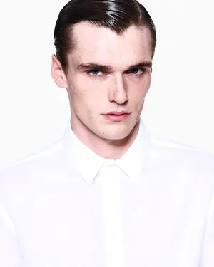 Giorgio Armani Regular-fit Cotton-seersucker Shirt - White