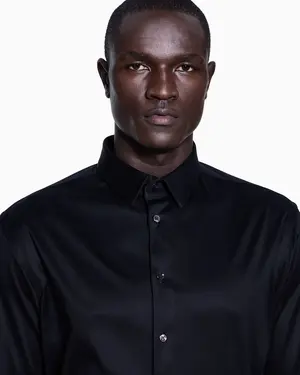 Giorgio Armani Plain-knit Cotton Interlock Shirt
