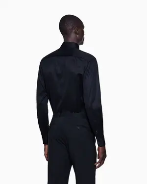 Giorgio Armani Plain-knit Cotton Interlock Shirt