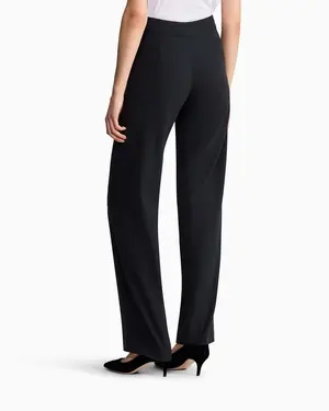 Giorgio Armani Wool Crepe Trousers - Navy Blue