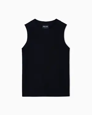 Giorgio Armani Top In Ottoman Fabric - Black
